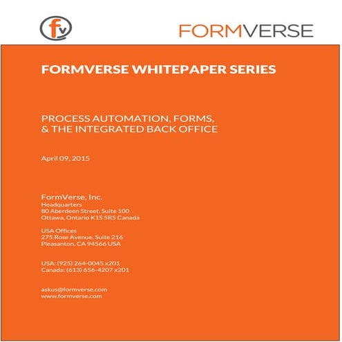 Forms Automation | PDF