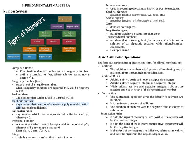 The four fundamental operations | PPTX