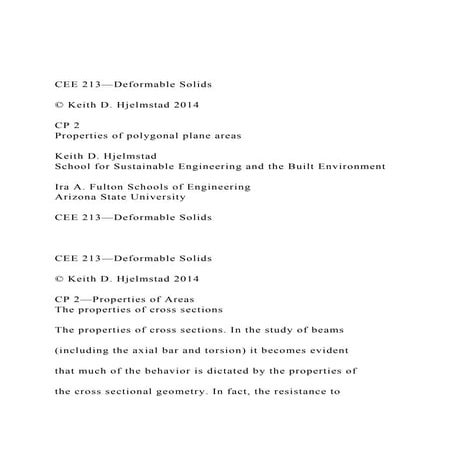 CEE 213—Deformable Solids© Keith D. Hjelmstad 2014CP 2.docx