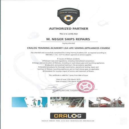 lsa m.neger certificate | PDF
