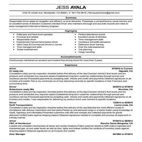 Jess Ayala Resume 1 | PDF