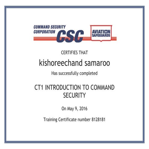 CT1 INTRODUCTION TO COMMAND | PPT