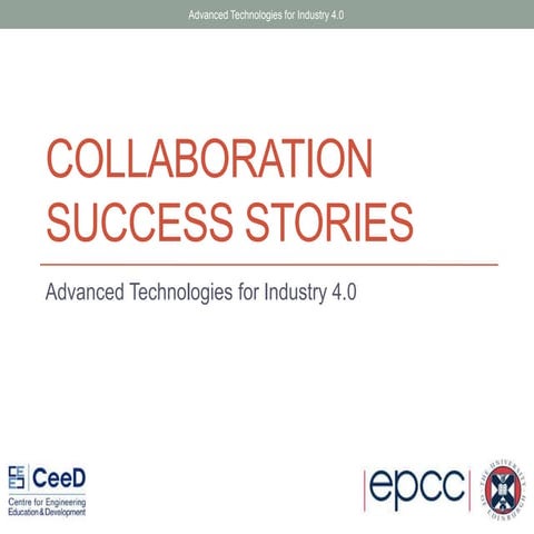 Collaboration with industry: success stories | PPTX