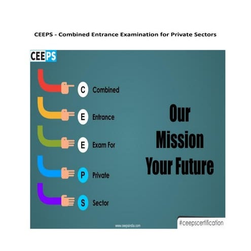 Ceeps certification | PDF