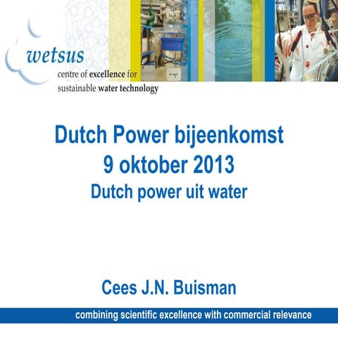 Cees Buijsman - Wetsus | PDF