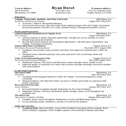 NEW RD Resume | PDF