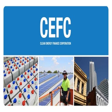 The CEFC, NSW and your project | PPT
