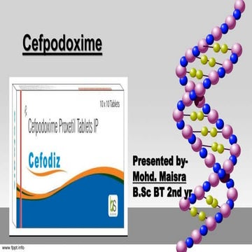 Cefpodoxime | PPTX