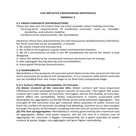 CEG 309 MODULES 5 AND 6-1.pdf……………………….. | PDF | Civil Engineering Industry | Industries