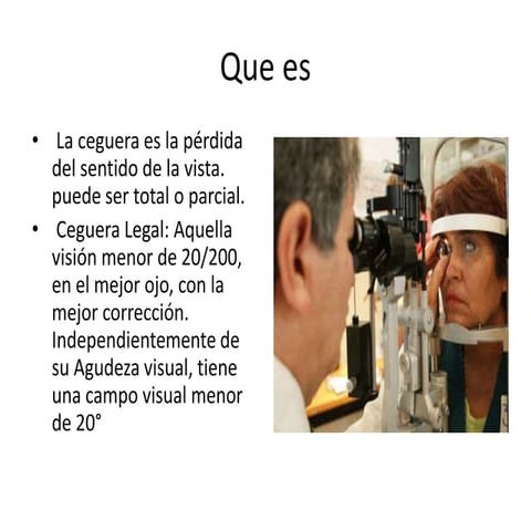 Prevención ceguera vida y salud........................ | PPTX
