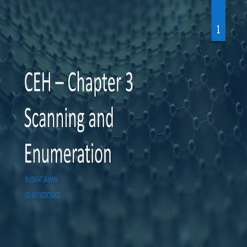 Scanning And Enumeration In Cyber Security Pptx