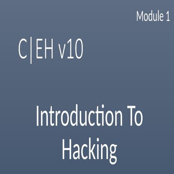 CEH v10 ModuleuwdKFKJ fqfuiq FIUqf wugaf | PPT