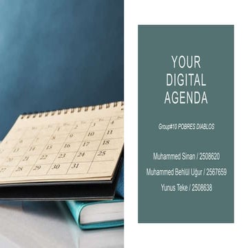 CEIT133_GroupProject_YOUR DIGITAL AGENDA.pptx | Web Development | Internet