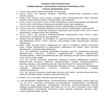 Cek list-tpp-2015 | DOCX