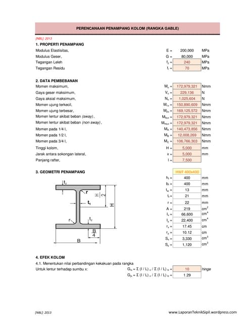 Tabel baja-wf-lrfd | PDF | Physics | Science