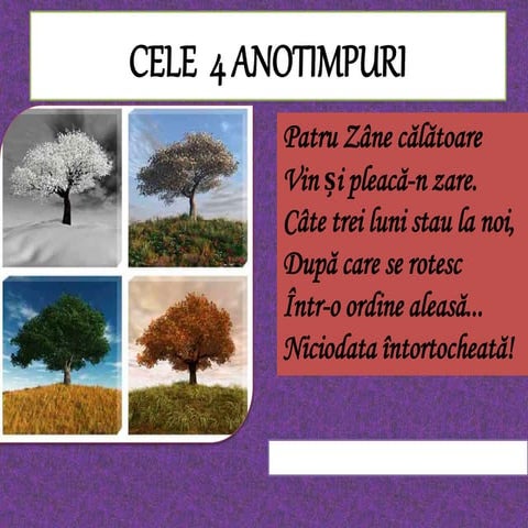 Cele 4 anotimpuri | PPTX