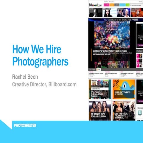 PhotoShelter Interview with Rachel Been, Creative Director, Billboard.com