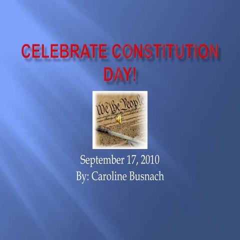 Celebrate Constitution Day | PPT