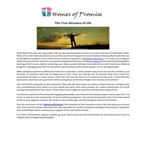 Celebrate recovery | PDF