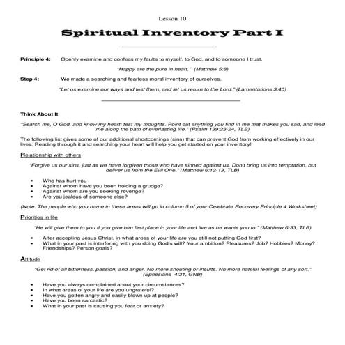 Celebrate recovery lesson 23 addiction | PDF