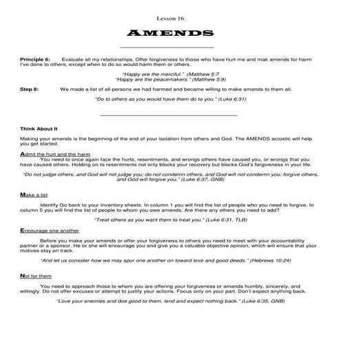 Celebrate recovery lesson 23 addiction | PDF