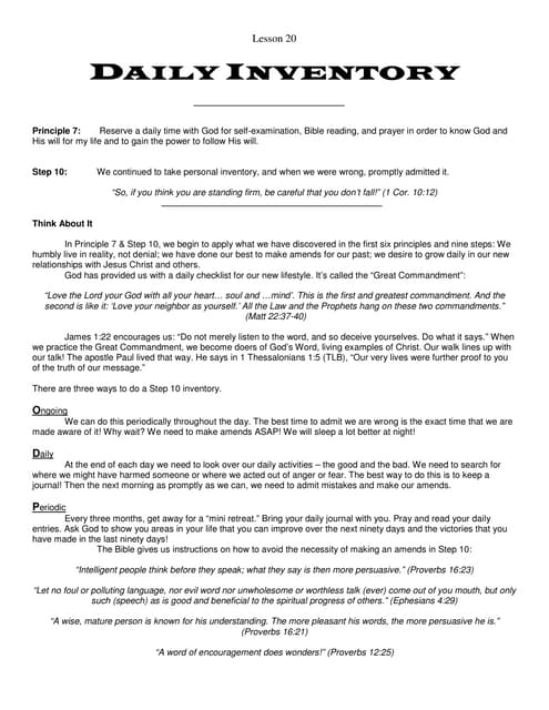 Celebrate recovery lesson 25 addiction | PDF