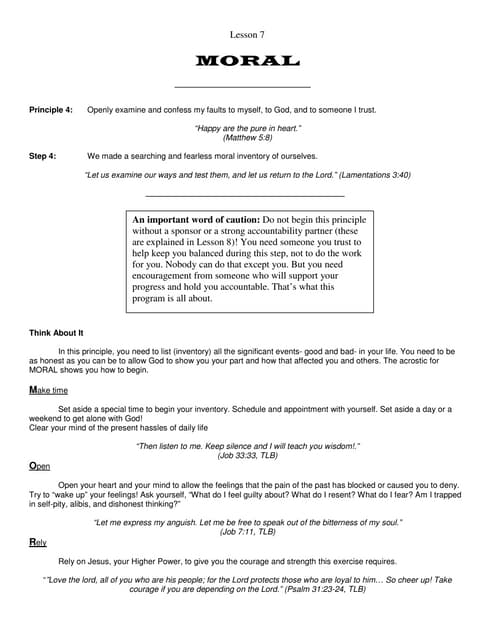 Celebrate recovery lesson 3 addiction | PDF