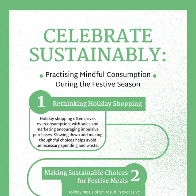 Celebrate Sustainably Practising Mindful Consumption During the Festive ...