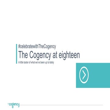 The Cogency at eighteen | PPTX