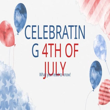 Celebrating 4th of July - MODEL Class and Materials | PPT