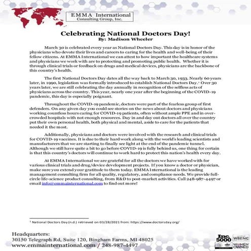 Celebrating National Doctors Day! | PDF