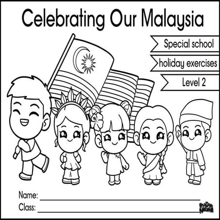 Coloring Malaysia sempena bulan Kebangsaan | PDF