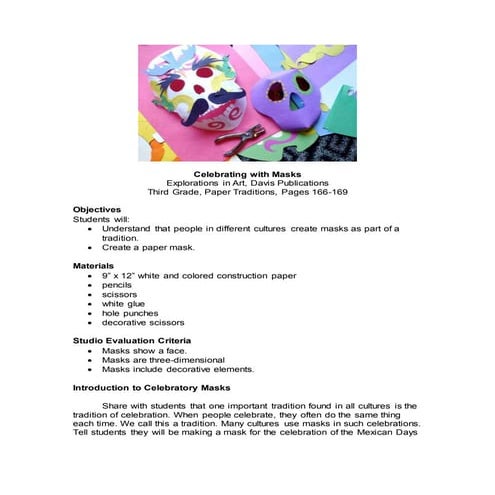 Celebrating with Masks | PDF