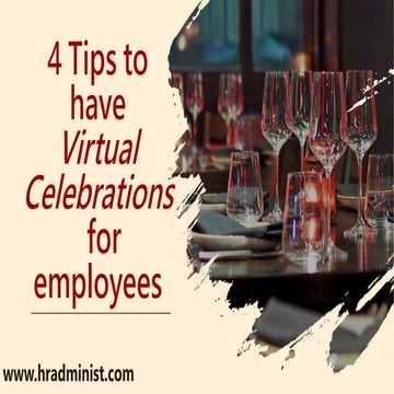 How To Manage Virtual Celebrations? | PPT