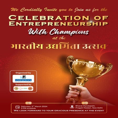 Celebration of India Entrepreneurship with Champions | PDF