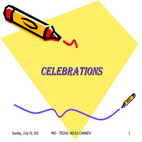 Celebrations | PPT