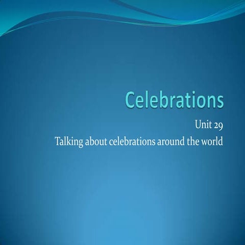 Celebrations | PPTX