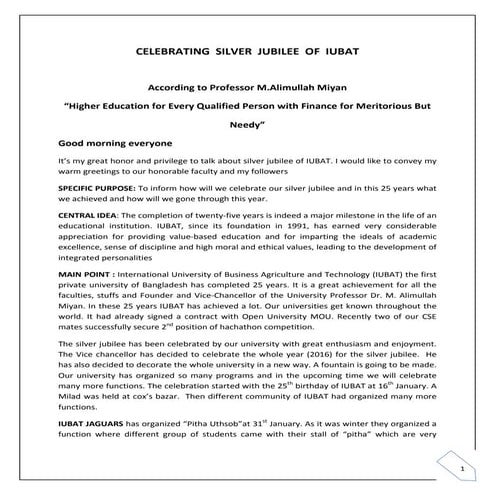 Celebrating Silver jubilee of IUBAT | PDF