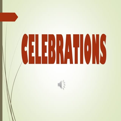 Celebrations vocab | PPT