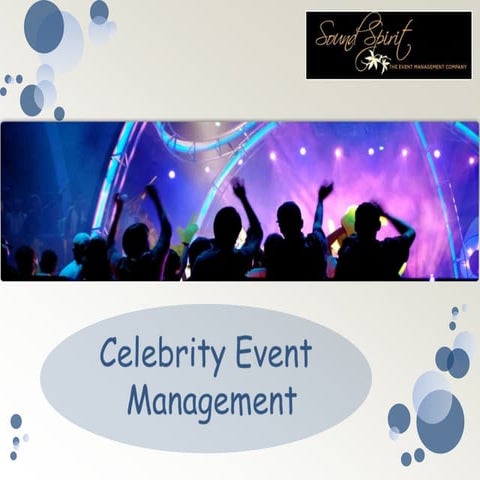 Celebrity event management | PPTX