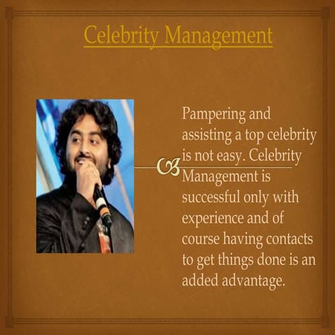 Celebrity management | PPTX