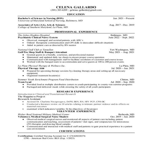 Celena Gallardo Updated Resume - Fall 2022.docx