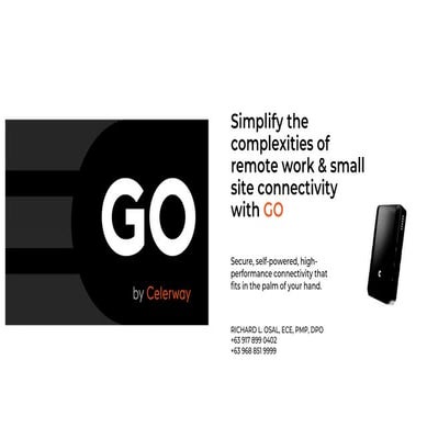 Simplify the complexities of remote work & small site connectivity with GO | PDF