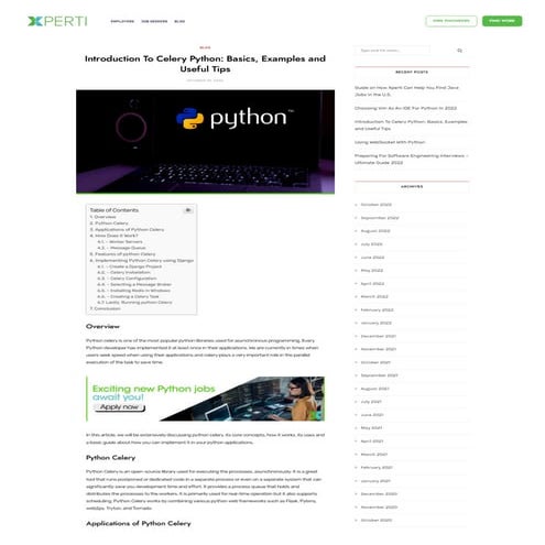 Introduction To Celery Python Basics Examples And Useful Tips Pdf 6282