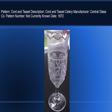 Celery Vases EAPG Pattern and Pressed Glass and Flint Glass | ODP ...