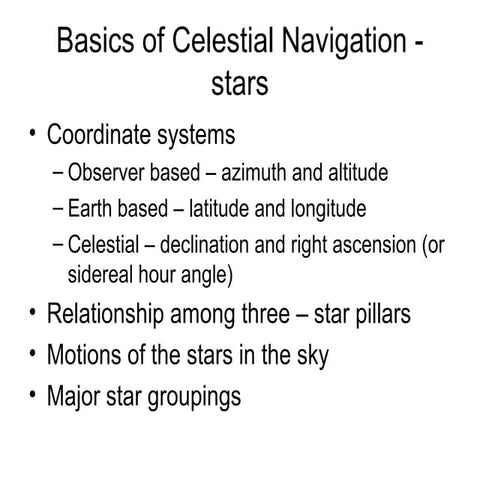 Celestial coordinate systems | PPT