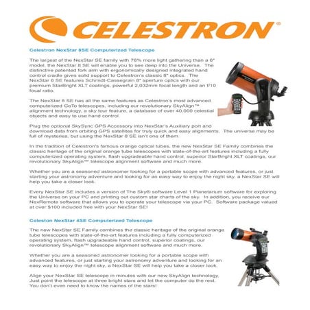 Celestron | PDF