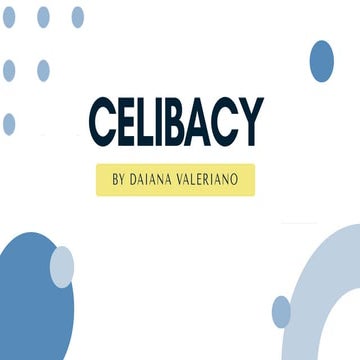 CELIBACY. presentacion en power point.ingles | PPTX