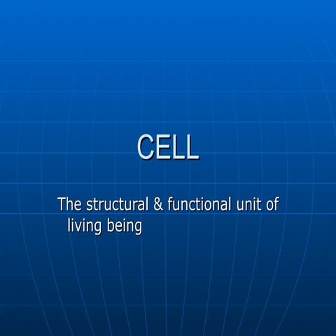 Cell | PPT | Biological Sciences | Science