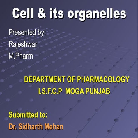 Cell and its organelles | PPT